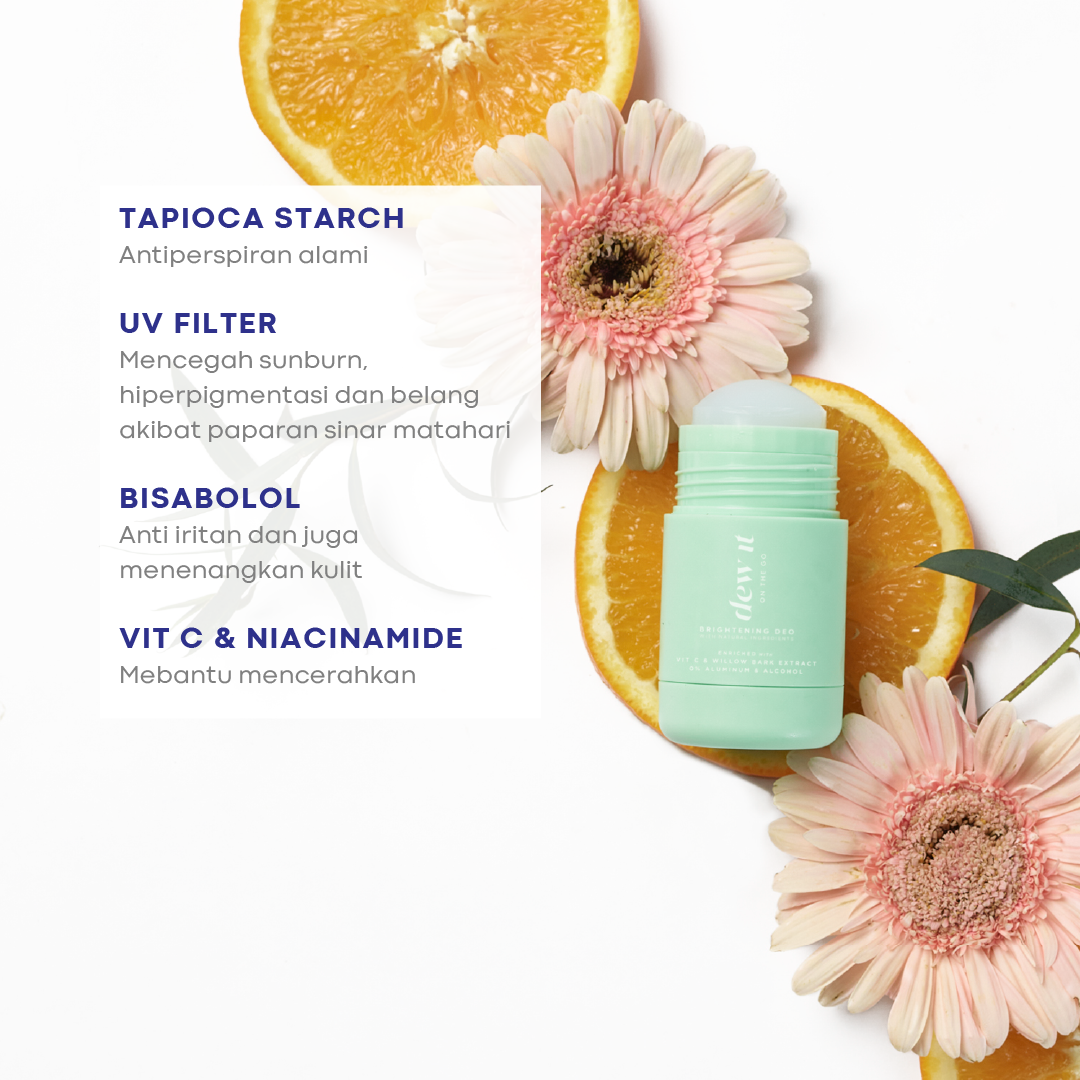 Dew It - Brightening Deo with UV Filter – Dew It Skin