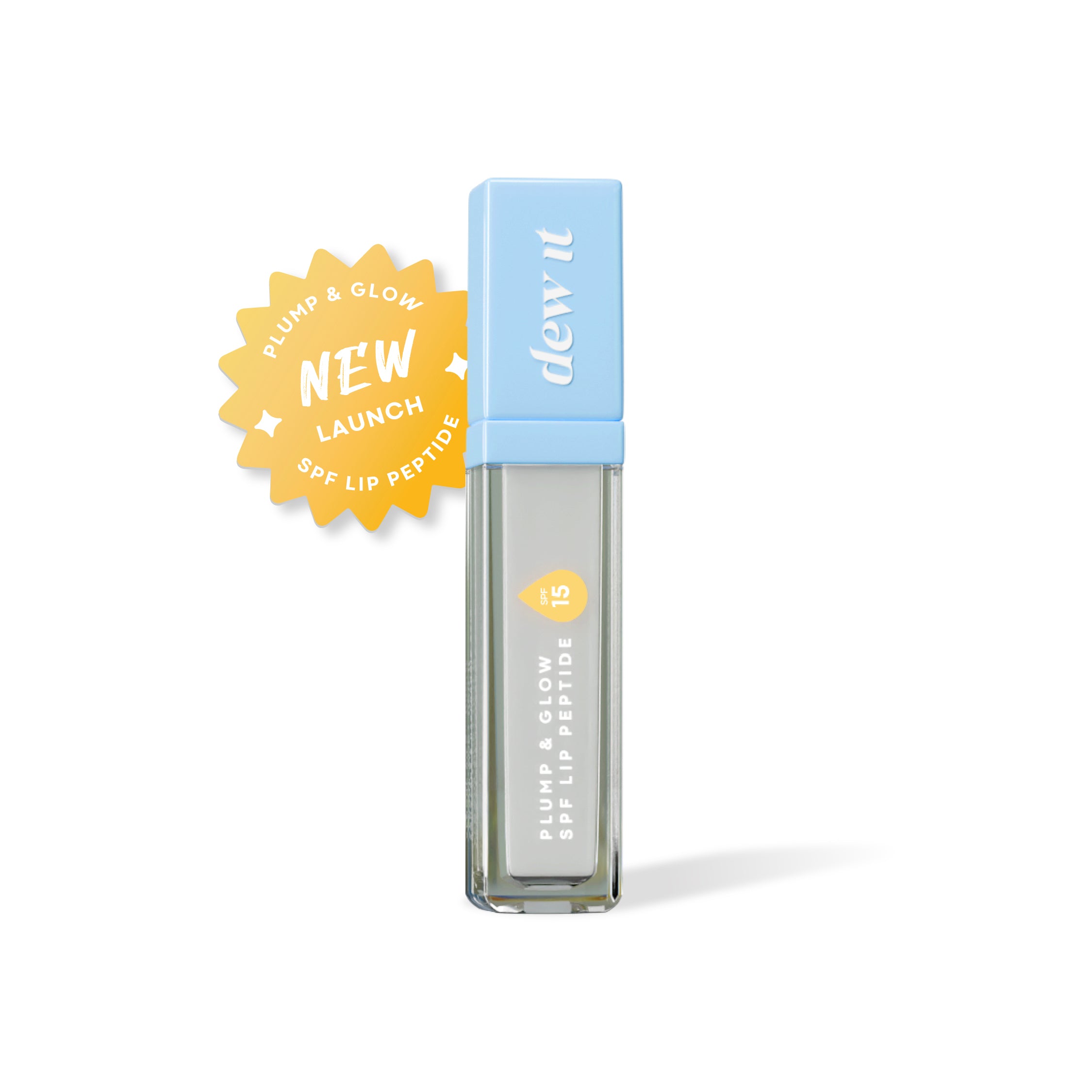 Dew It - Plump & Glow SPF Lip Peptide Dewy You (Clear) – Dew It Skin